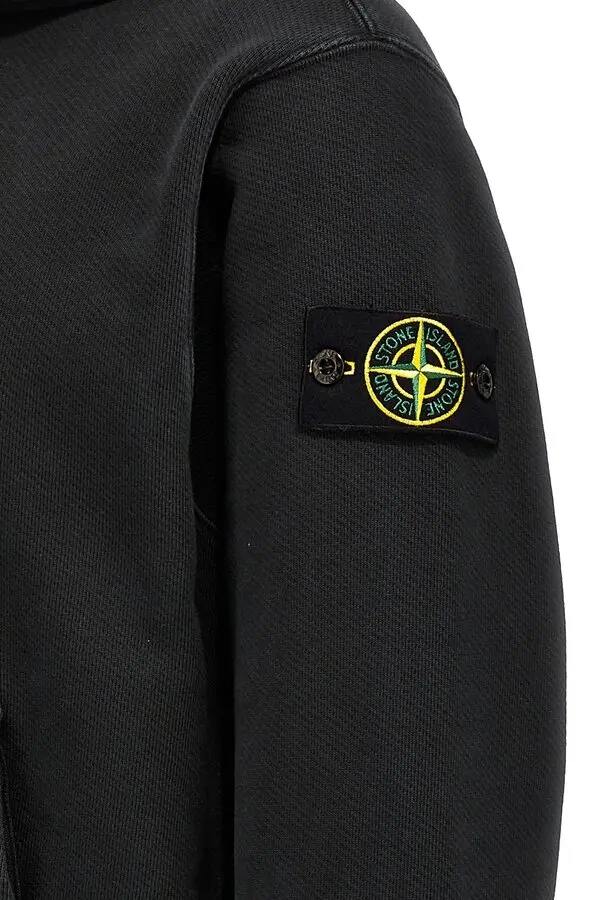 Stone Island Compass Patch Drawstring Hoodie