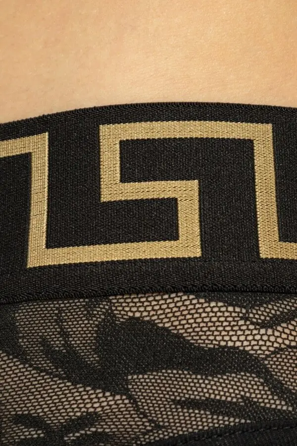 Versace Greca-border Lace Panties