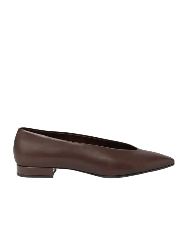 Loro Piana Rebecca Pointed-toe Ballerina Flats - Brown