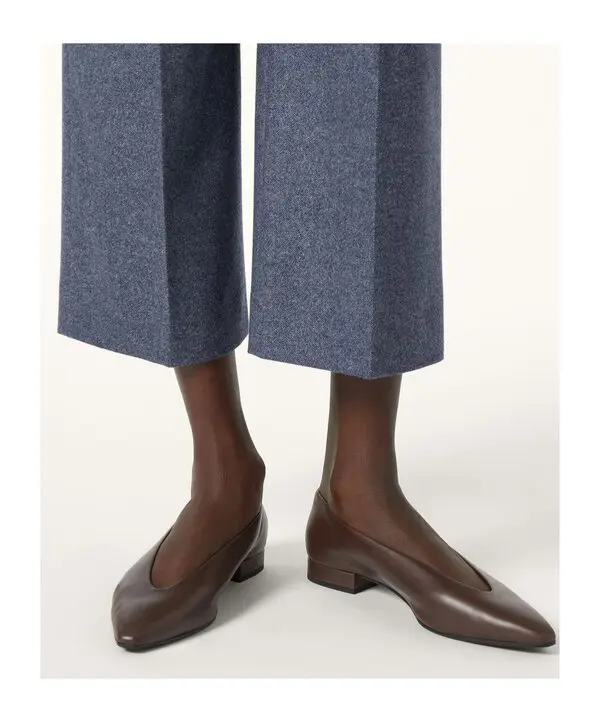 Loro Piana Rebecca Pointed-toe Ballerina Flats - Brown