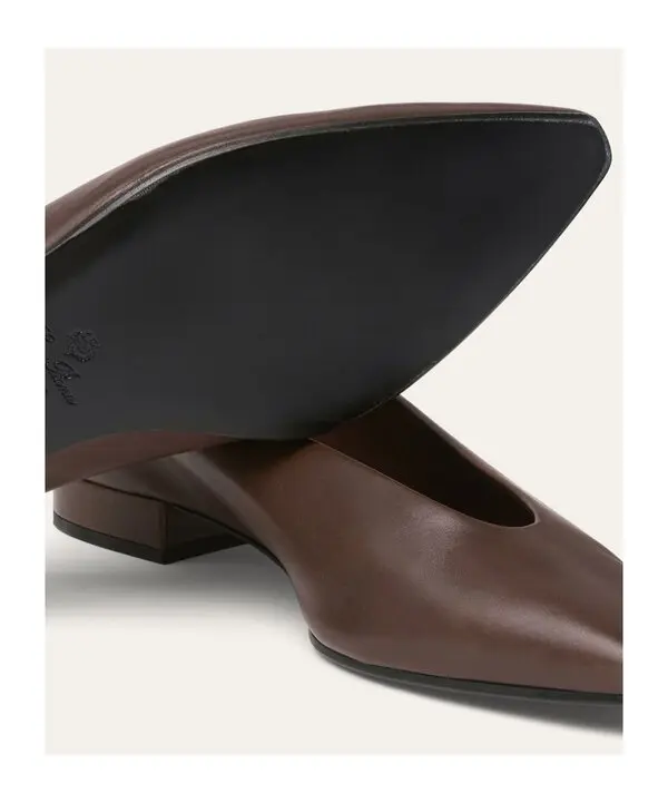Loro Piana Rebecca Pointed-toe Ballerina Flats - Brown
