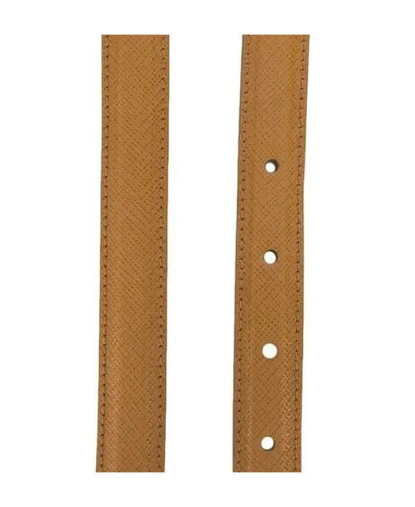Prada Square Buckle Leather Belt