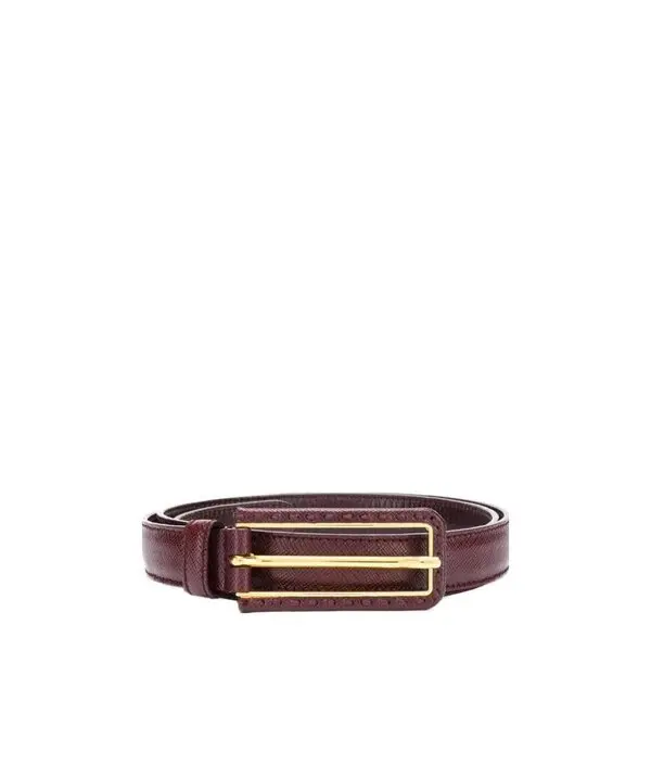 Prada Adjustable Buckled Belt - Red