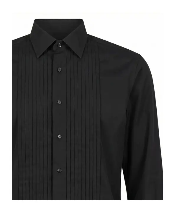 TOM FORD Long Sleeved Button-up Shirt - Black