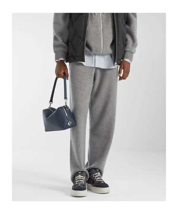 Fendi Trousers With Embroidered Logo