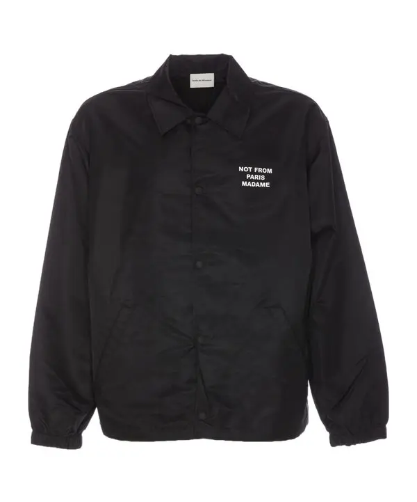 Drole De Monsieur Drôle De Slogan Coach Jacket - Black