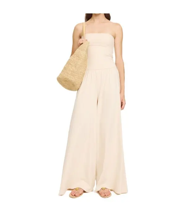 BY MALENE BIRGER Marciel Strapless Jumpsuit - Oyster Ash