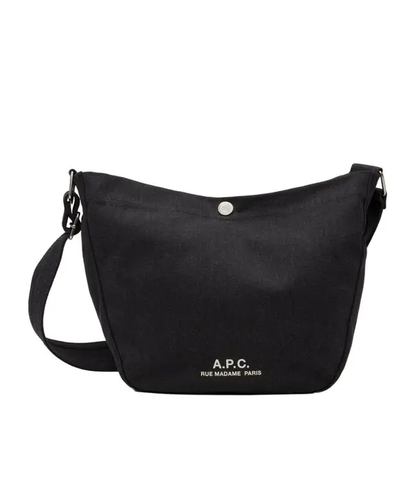 A.p.c. Canvas Shoulder Bag - Black