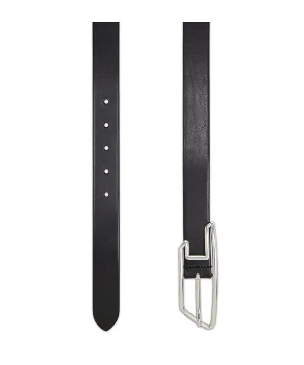 DIESEL® Logo Buckle Leather Belt