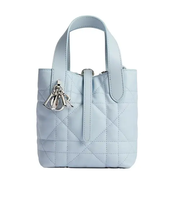 Dior Toujours Vertical Nano Tote Bag - Ice-blue
