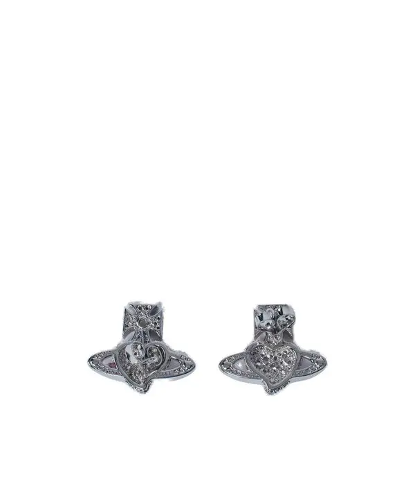 VIVIENNE WESTWOOD Orb Embellished Earrings - Gray