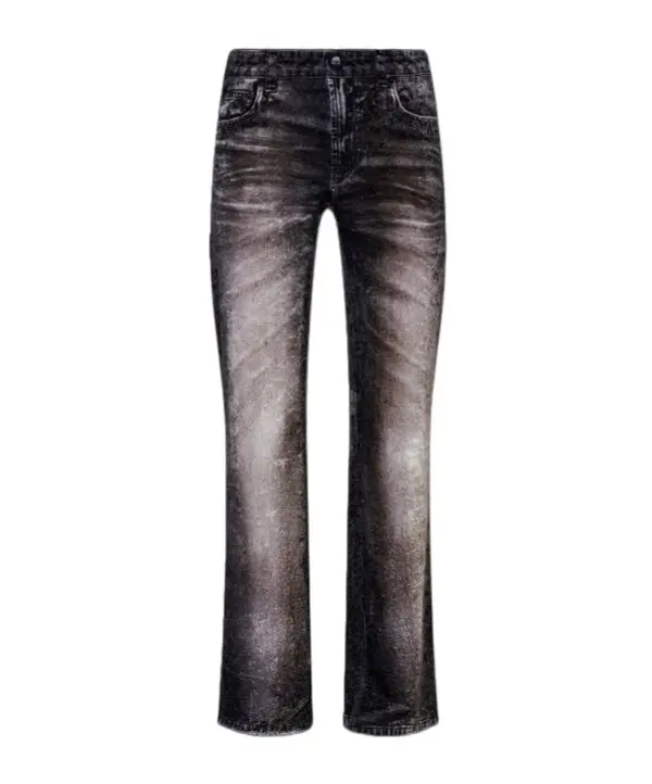 AVAVAV Belt Loop Jeans With Distressed Details