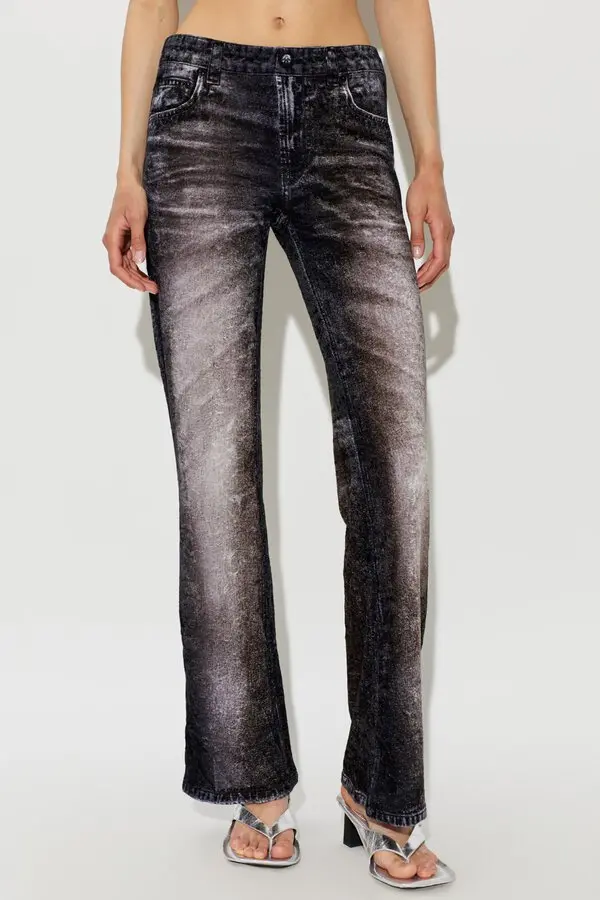 AVAVAV Belt Loop Jeans With Distressed Details