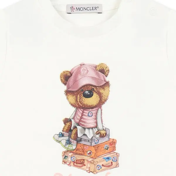 Moncler Teddy Bear Motif Cotton T-shirt