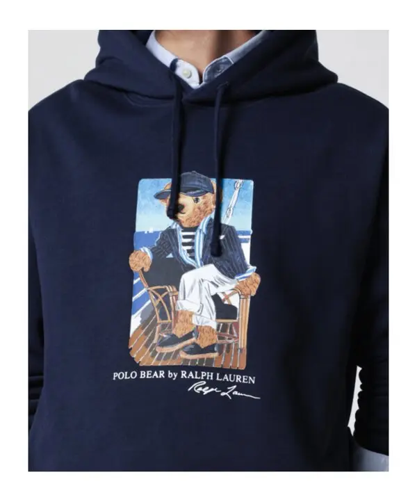 Polo Ralph Lauren Hooded Sweatshirt With Polo Bear Graphic