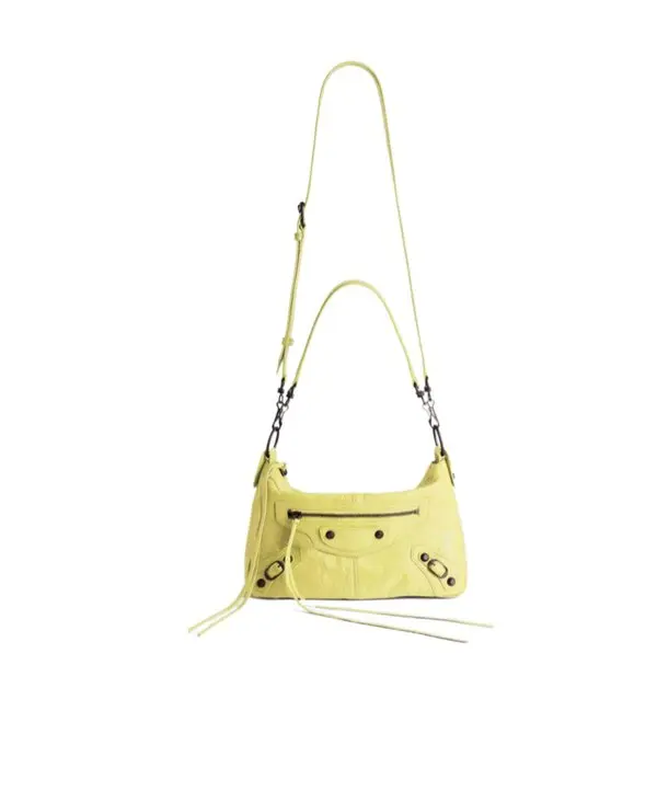 Balenciaga Le City Moto Mini Shoulder Bag - Lemonade