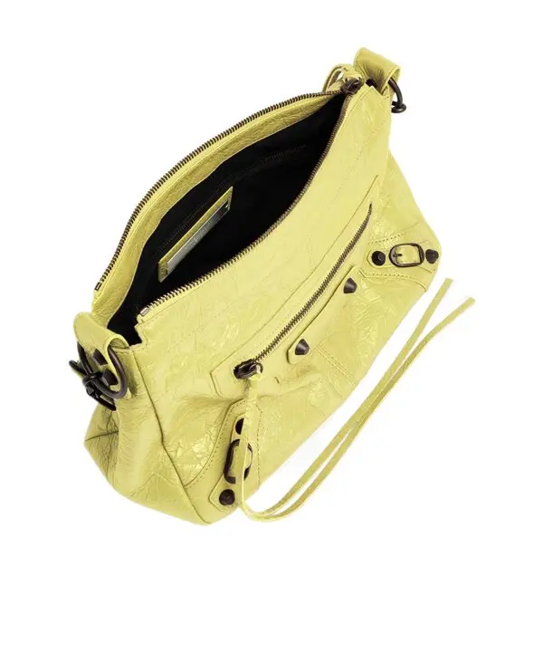 Balenciaga Le City Moto Mini Shoulder Bag - Lemonade