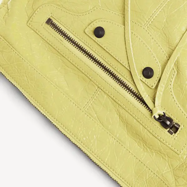 Balenciaga Le City Moto Mini Shoulder Bag - Lemonade
