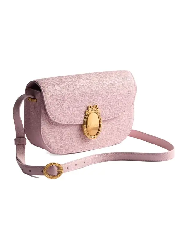 Dior Flap Shoulder Bag With Medaillon Buckle