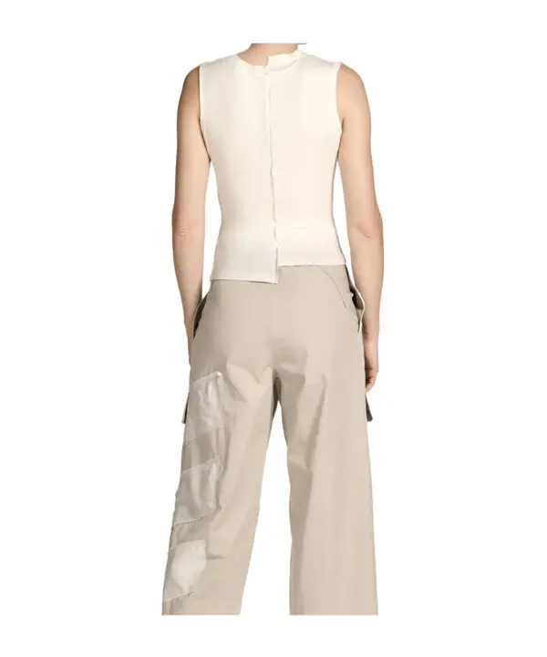 Y3 Sleeveless Asymmetrical Tank Top