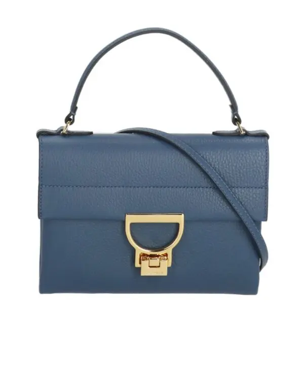 COCCINELLE Mini Arlettis Leather Tote Bag - Blue