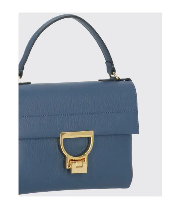 COCCINELLE Mini Arlettis Leather Tote Bag - Blue