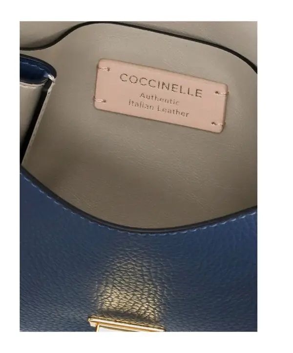COCCINELLE Mini Arlettis Leather Tote Bag - Blue