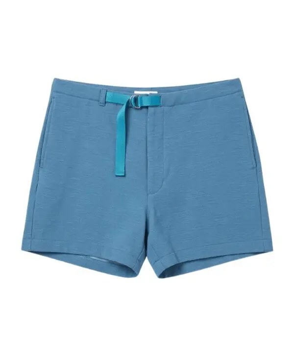 Auralee Belted Straight-leg Shorts