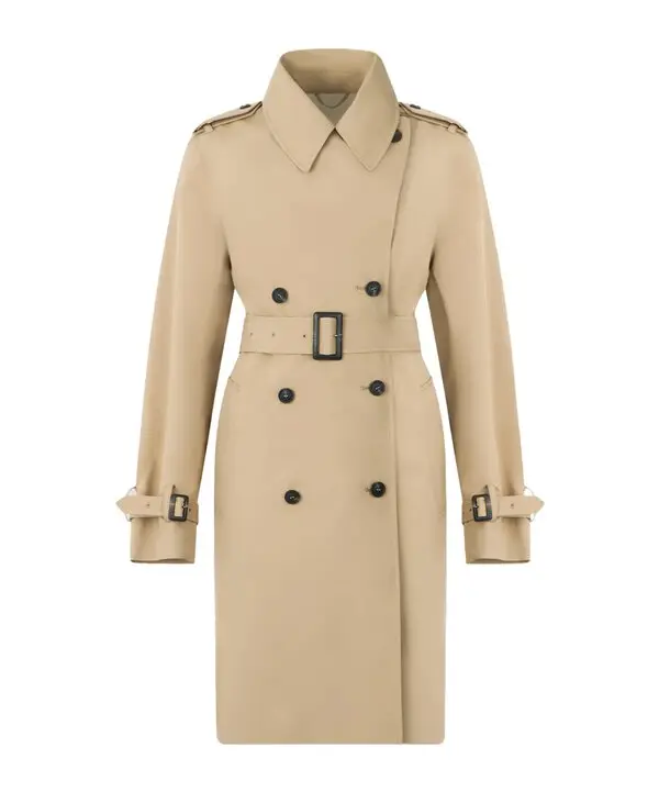 SAVE THE DUCK Collared Long-sleeved Trench Coat