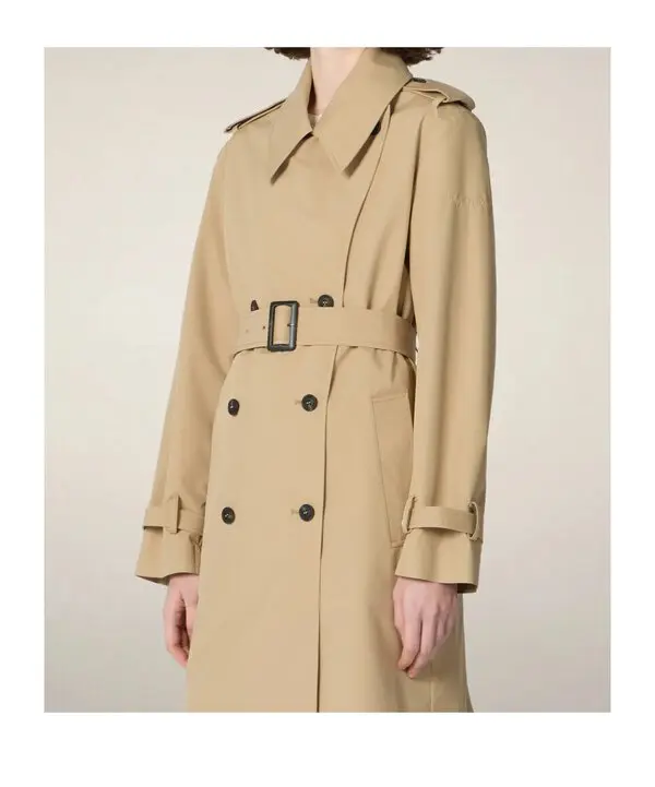 SAVE THE DUCK Collared Long-sleeved Trench Coat
