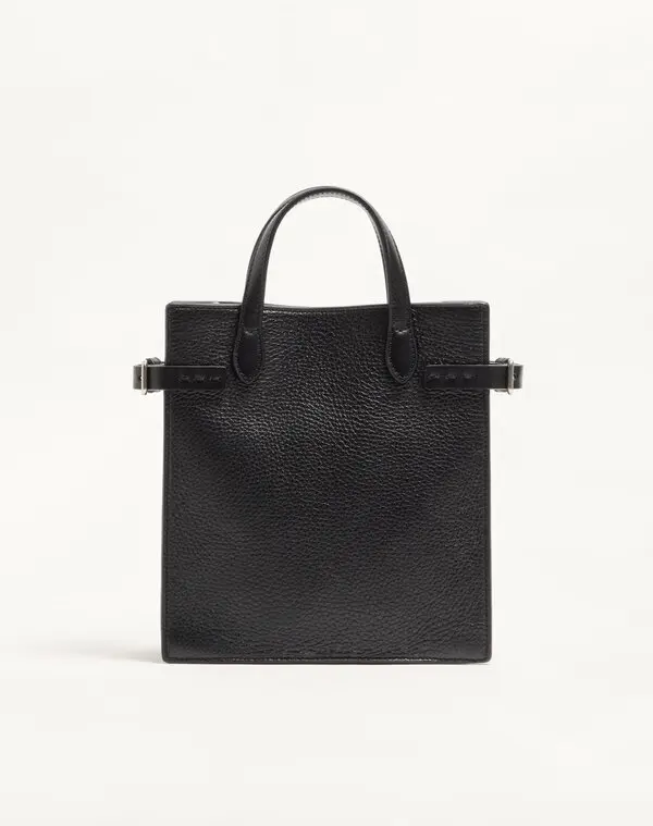 Valentino Garavani Antibes Small Shopping Bag In Grained Leather