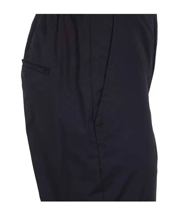 Seventy Cotton Stretch Trousers With Side And Back Pockets - Black