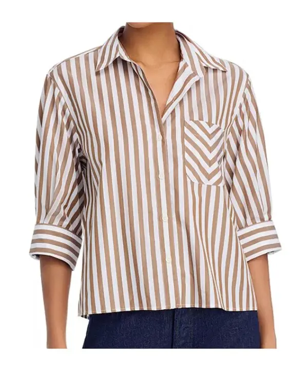 RAG  BONE Rag & Bone Striped Shirt With Classic Collar And Pocket