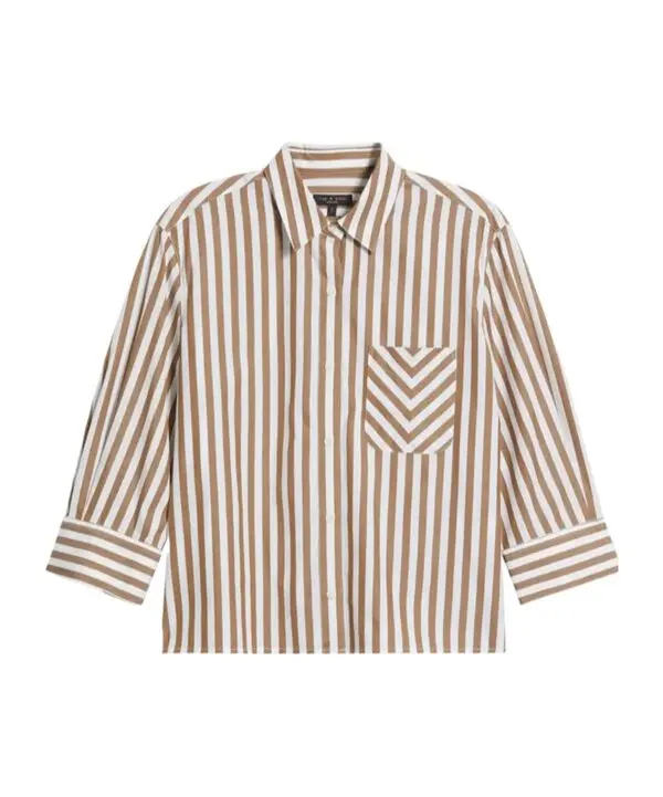 Rag & Bone Striped Pocket Shirt - White