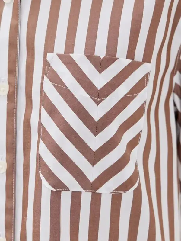 Rag & Bone Striped Pocket Shirt - White