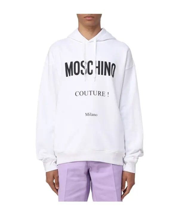 Moschino Contrasting Logo Hoodie