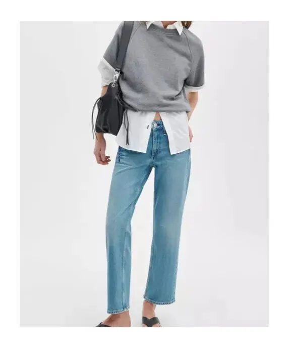 RAG  BONE Rag & Bone Harlow Ankle Straight Jeans