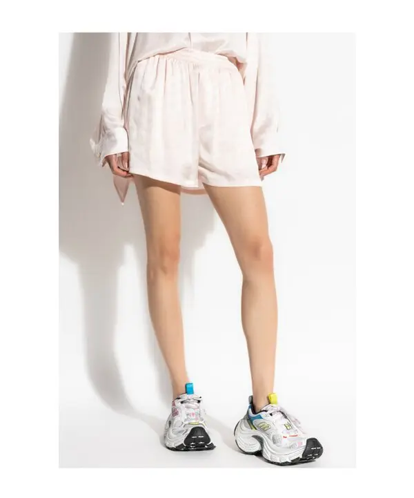 Balenciaga Monogram Elastic Waist Shorts