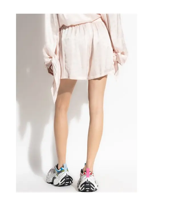 Balenciaga Monogram Elastic Waist Shorts