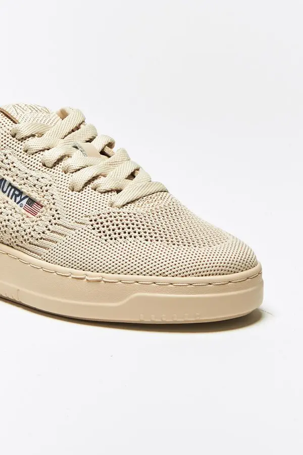 AUTRY Perforated Knit Low-top Sneakers