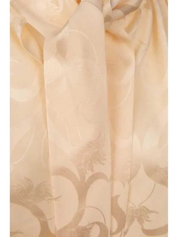 Dior Cold Shoulder Blouse With Tie Detail