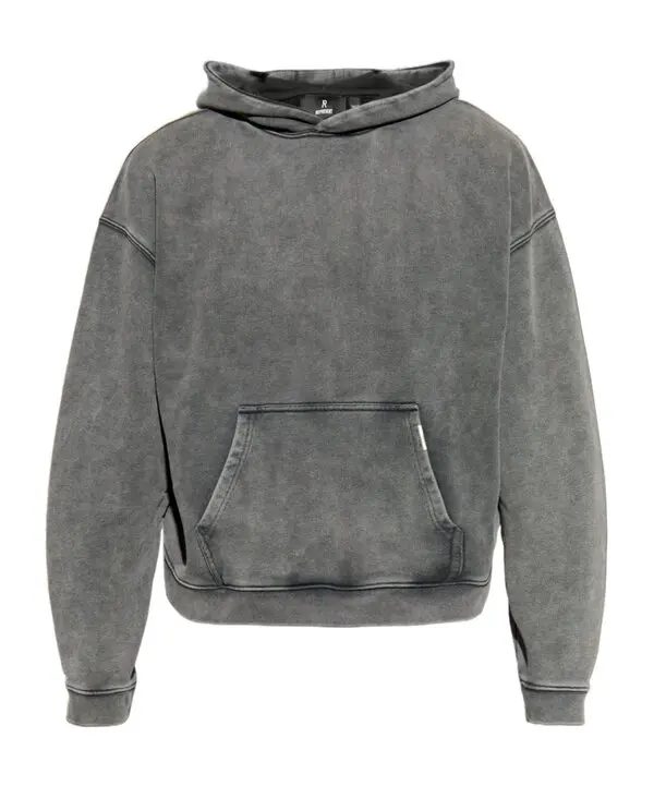 REPRESENT Cotton Hoodie With Kangaroo Pocket - Gray