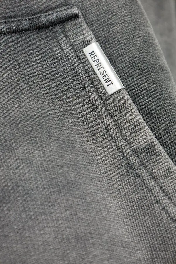 REPRESENT Cotton Hoodie With Kangaroo Pocket - Gray