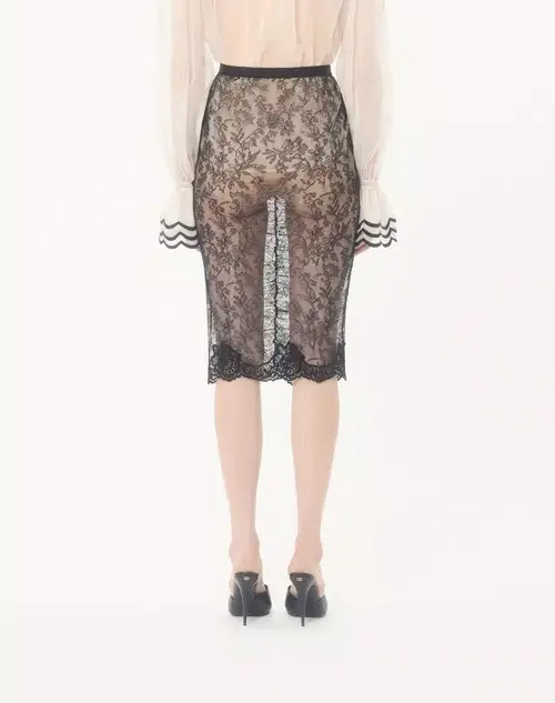 Valentino Garavani Stretch Lace Skirt