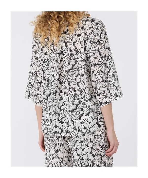 Max Mara Floral Print Round Neck T-shirt