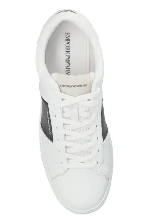 Emporio Armani Leather Panelled Sneakers