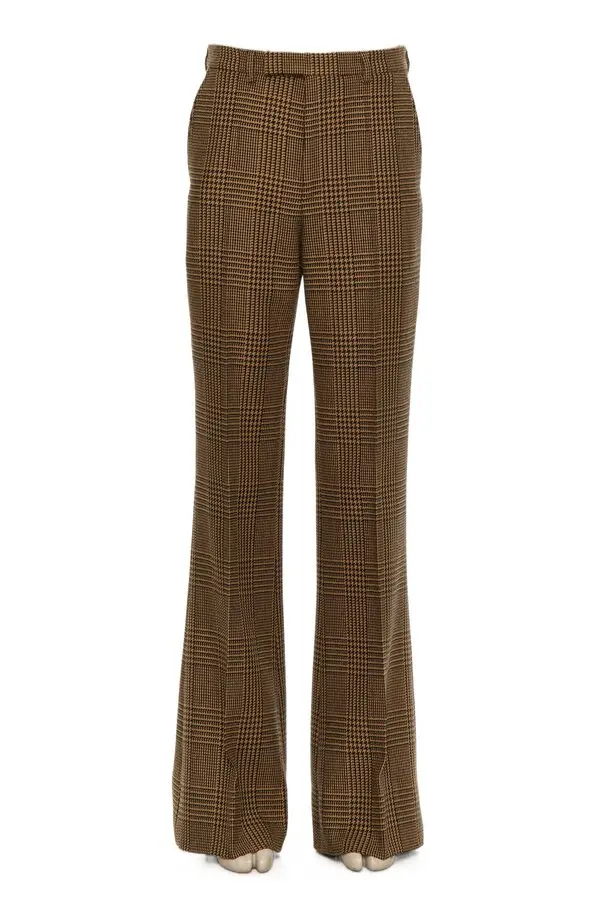 Valentino Garavani Plaid Flared Trousers