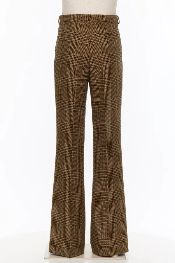 Valentino Garavani Plaid Flared Trousers