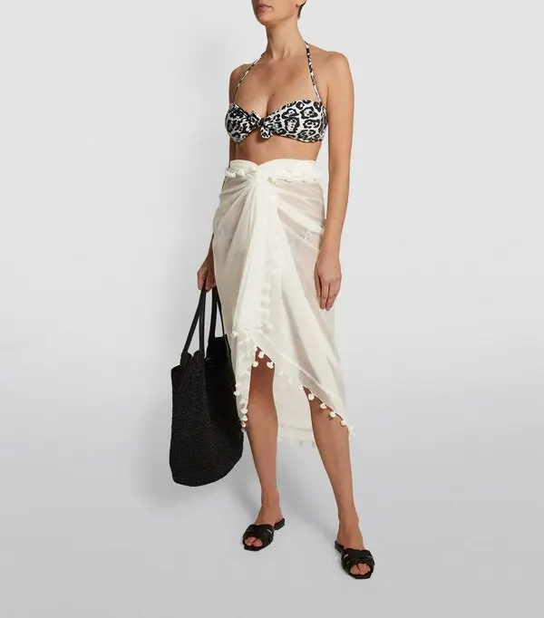 Melissa Odabash Tasseled Pareo Scarf