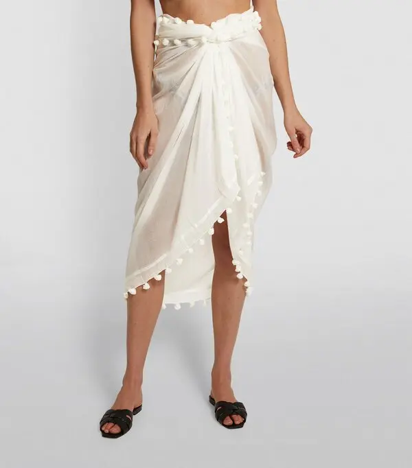 Melissa Odabash Tasseled Pareo Scarf
